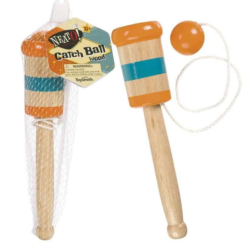 Neato! Wooden Catch Ball Retro Toy – Classic Wooden Game — Port Gamble ...