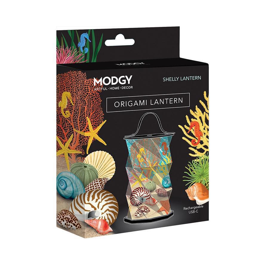 Shelly Origami Lantern – Rechargeable Dimmable Sea-Inspired Light ...