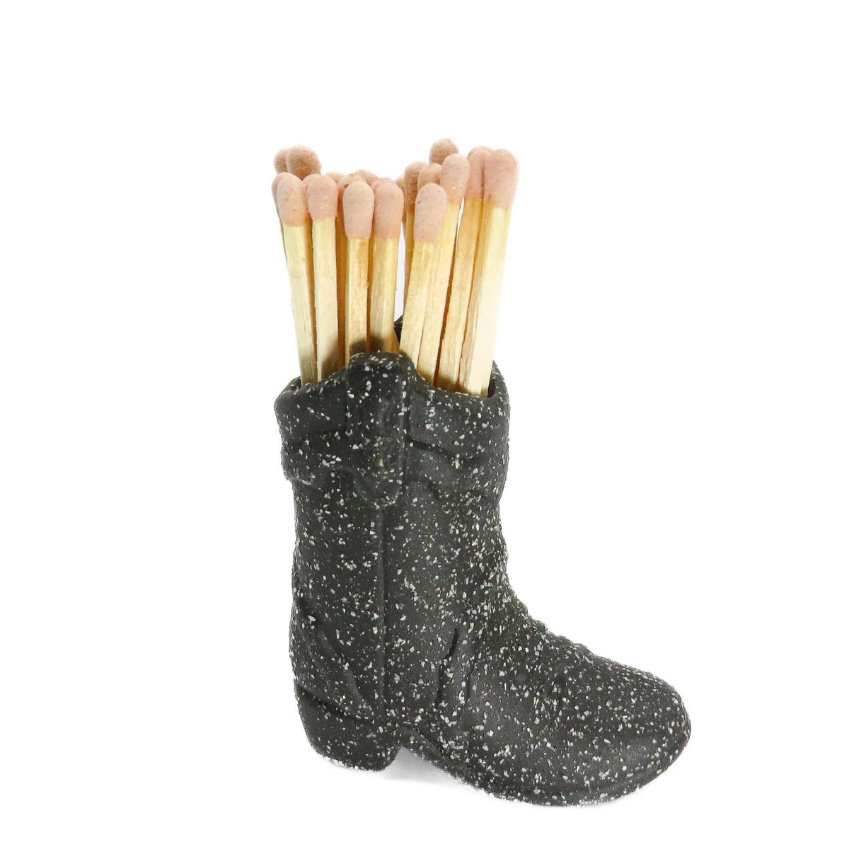 Ceramic Cowboy Boot Match Holder - Functional and Stylish — Port Gamble ...