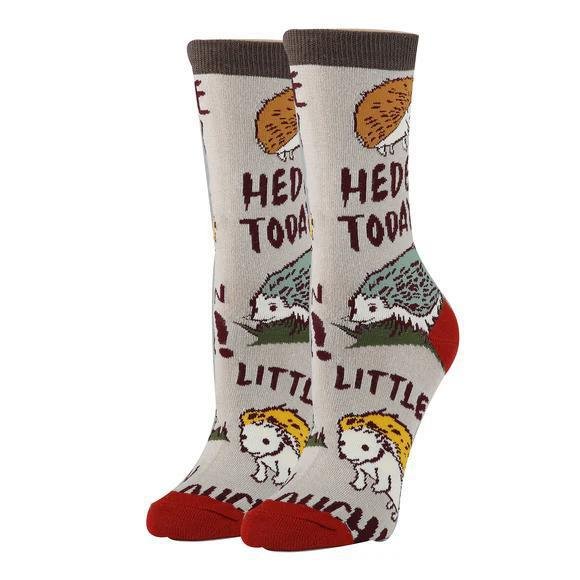 Hedge Today - ooh yeahOn Edge Ouch Socks – Cute & Comfy Hedgehog Crew ...