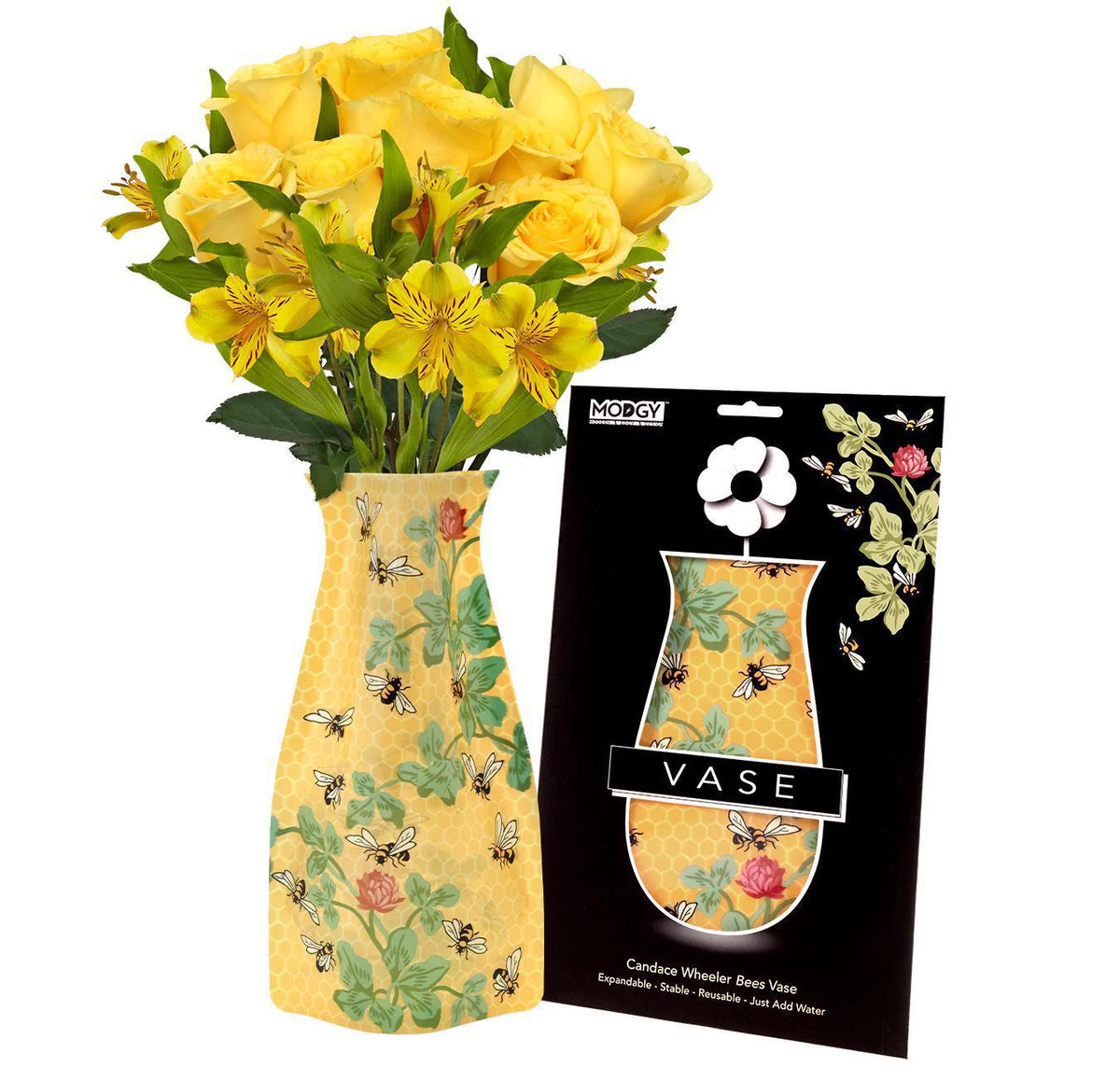 Modgy Candace Wheeler Bees Expandable Vase – Reusable & Stylish — Port ...