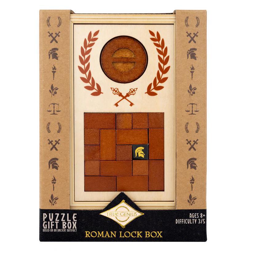 Roman Lock Box – Secret Gift Box Puzzle with Hidden Compartment — Port ...