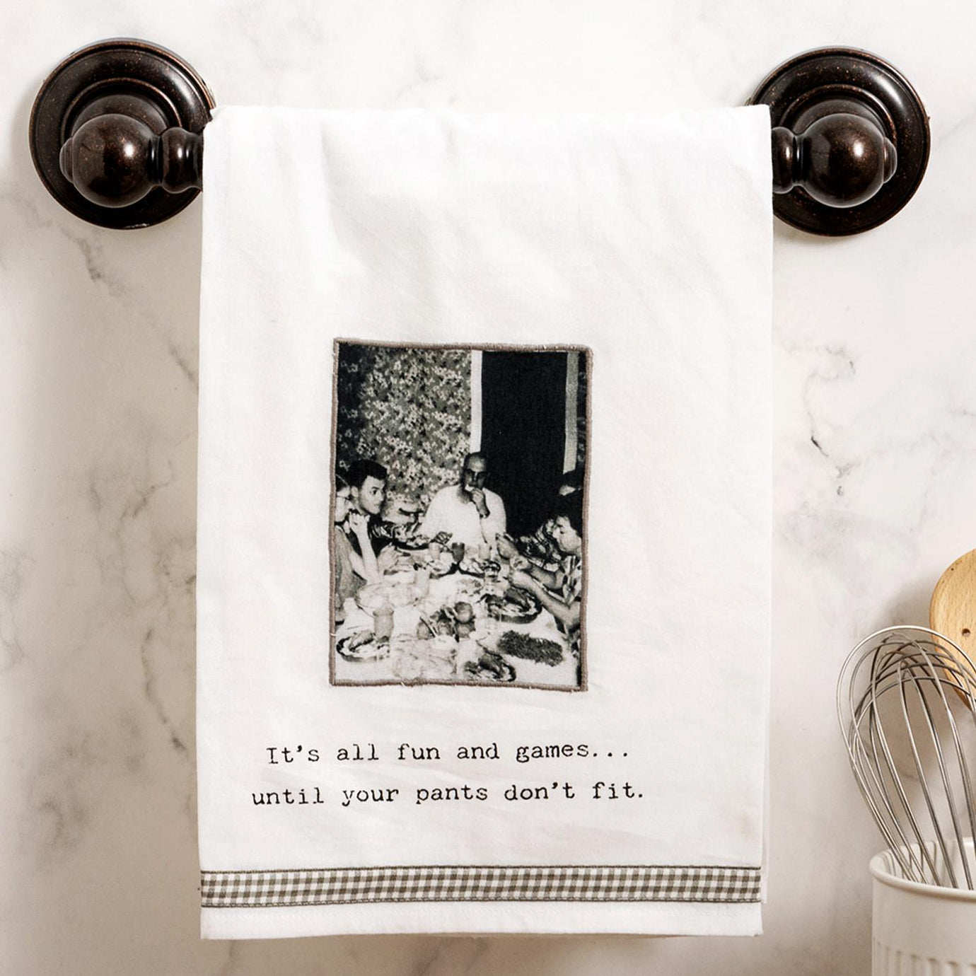 Trash Talk Tea Towel "It's All Fun And Games..." — Port Gamble General ...