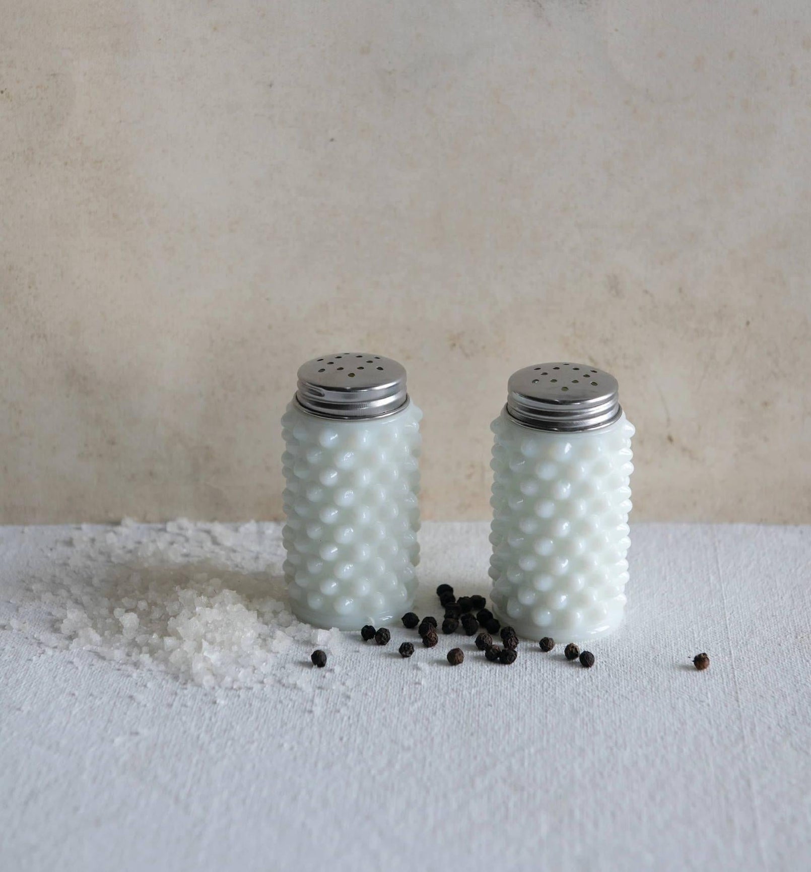 Elegant Milk Glass Salt and Pepper Shakers | Vintage Charm for Your ...